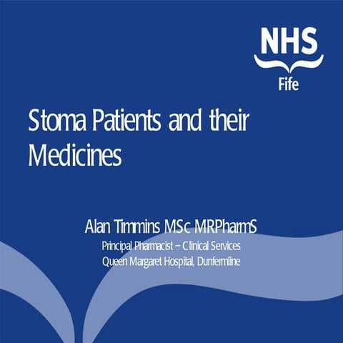 Stoma stoma patients and their medicines | PPT