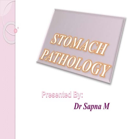 Stomach pathology lecture | PPTX