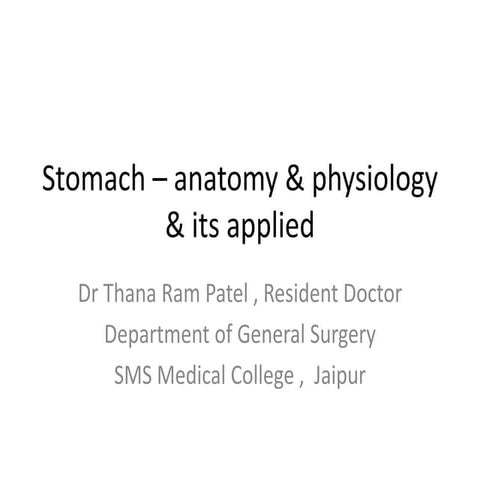 Stomach | PPT | Free Download