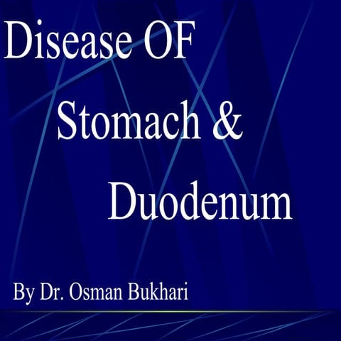 Stomach & Doudenum Disease | PPT