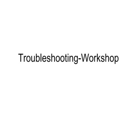Stoma modules troubleshooting workshop | PPT