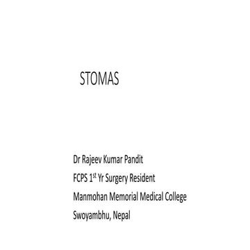 Stomas | PPT