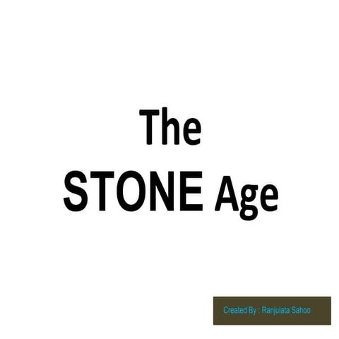 Stone age revision- Grade V | PPTX