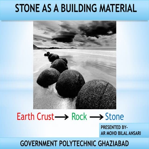 Stone as a building material | PPTX