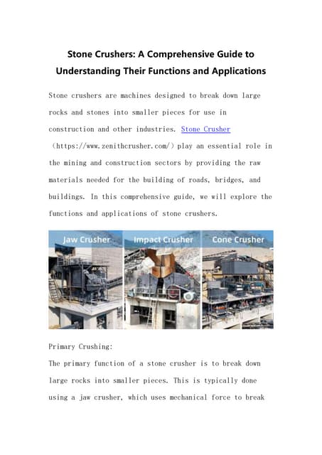 Crusher and Its Types | PDF | Home Appliances | Home & Garden