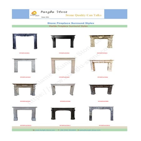 Stone fireplace surround catalog from China Kungfu Stone | PDF