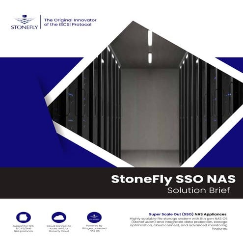 StoneFly-SSO-NAS-Solution-Brief_v2.4.pdf | Data Storage and Warehousing | Computing