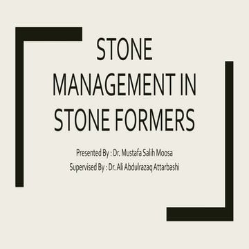Stone Management in stone former.pptx