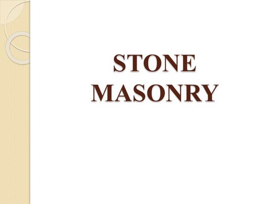 BRICK MASONRY | PPT