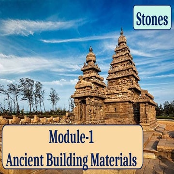 Conservation of Heritage Structures - Ancient Building Materials ...