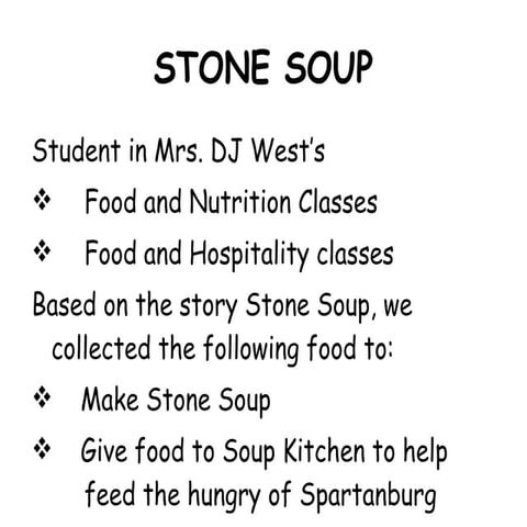 Stone Soup | PPT