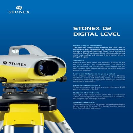 Stonex D2 english | PDF