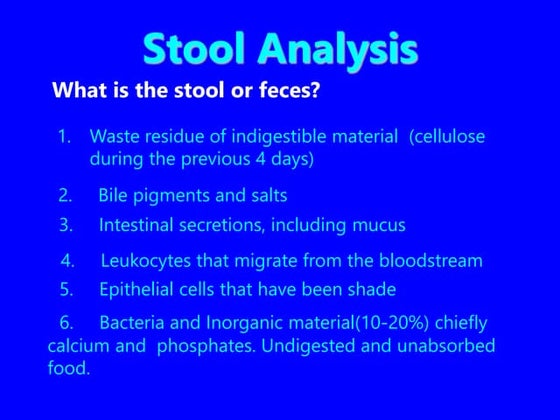 Stool examination.ppt | Digestive Disorders | Diseases and Conditions