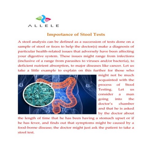 Stool Analysis Victoria | PDF