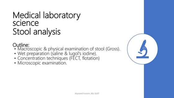 Concentration Techniques for stool examination .pptx | Digestive ...