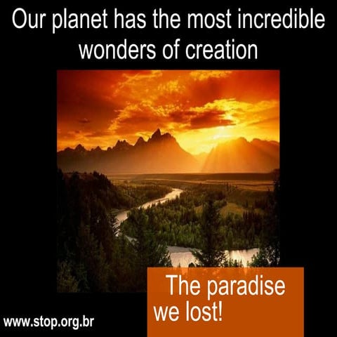 Stop the destruction of the world | PPT