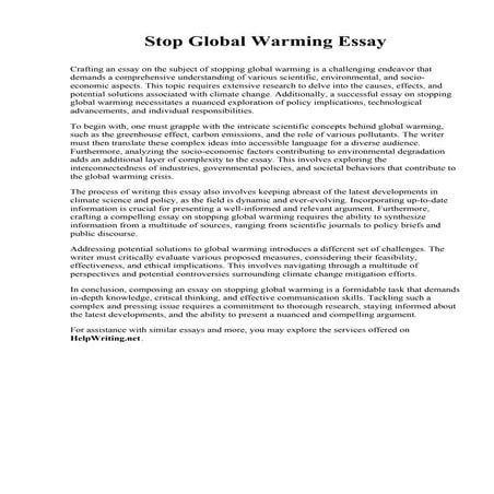 Stop Global Warming Essay.pdf
