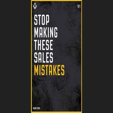 Stop making these sales mistakes | PPTX | Sales | Business