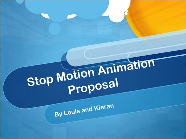 Stop motion animation presentation | PPTX