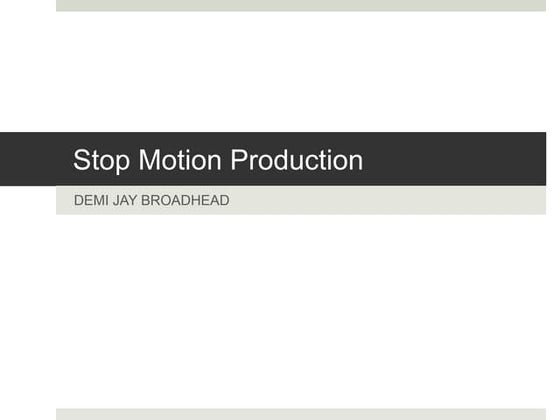 Stopmotion | PPT