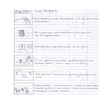 Stop motion storyboard draft | DOCX