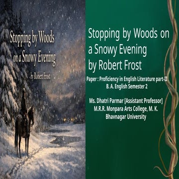 Stopping by Woods on a Snowy Evening by Robert Frost (1).pptx