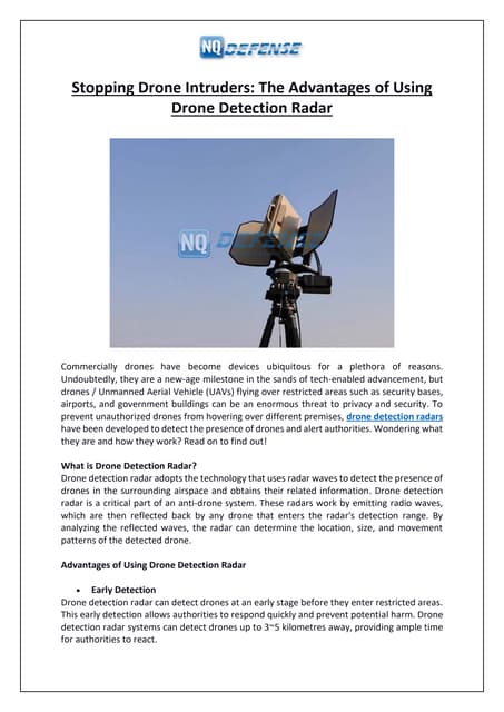 Drone Detection Systems- Technologies, Capabilities, and Uses.pdf