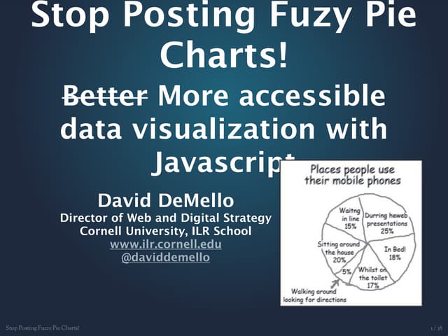 Stop Posting Fuzzy Pie Charts! More accessible data visualizations ... Stop Posting Fuzzy Pie Charts! More accessible data visualizations ...