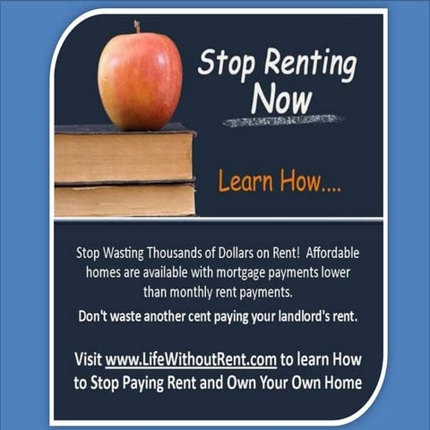 Stop Renting Now! | PPTX