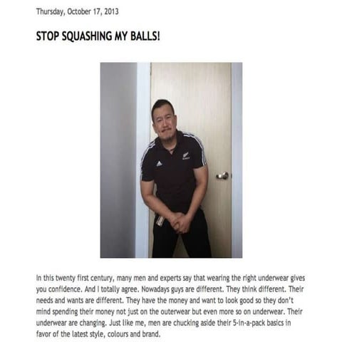 Stop Squashing My Balls Ppt