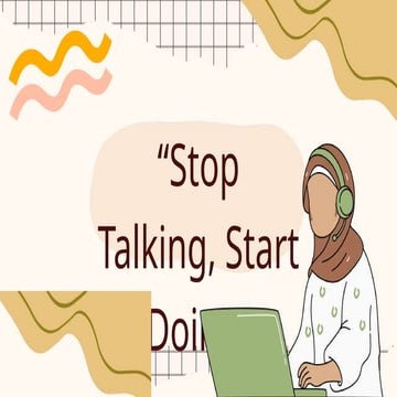 Stop Talking, Start Doing Point Presentation | PPTX