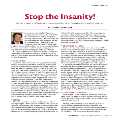 Stop the insanity | PDF