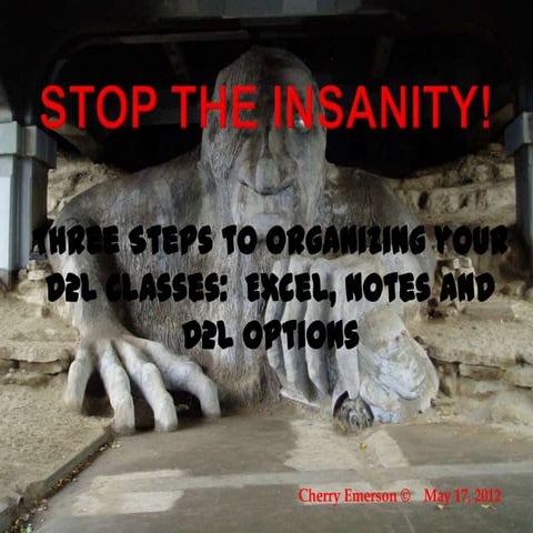 STOP THE INSANITY - Juggle your classes! | PPT
