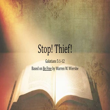 Stop! Thief! | PPT