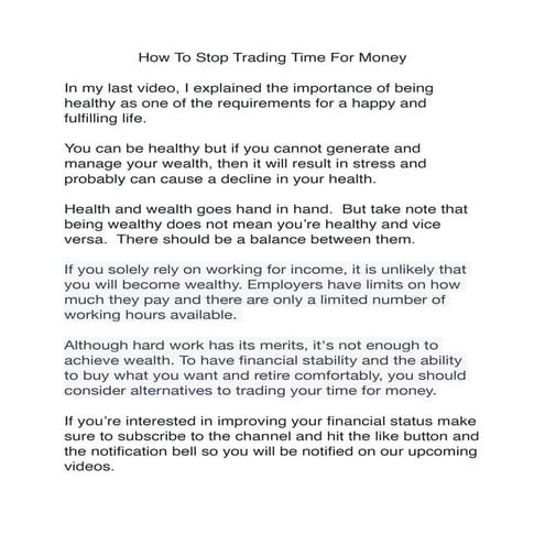 Stop Trading time for money.pdf