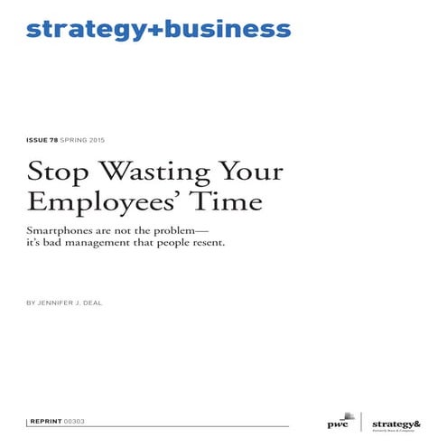 The Misuse of Company Time | PPTX