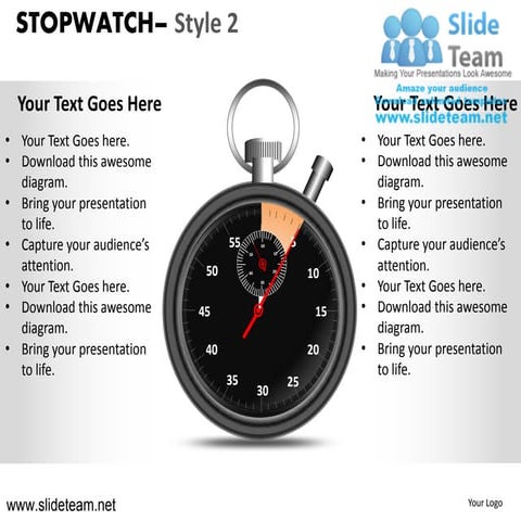 Stopwatch counting measuring design 2 powerpoint presentation slides. | PDF