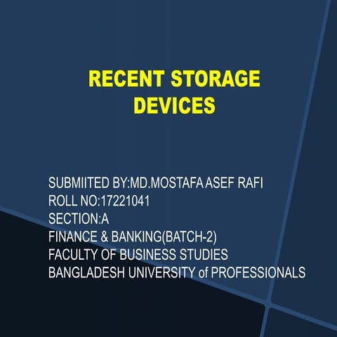 Storage | PPTX