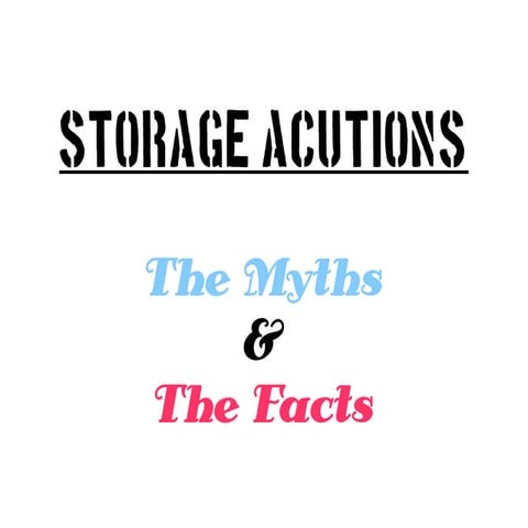 Storage Auction Myths and Facts | PDF