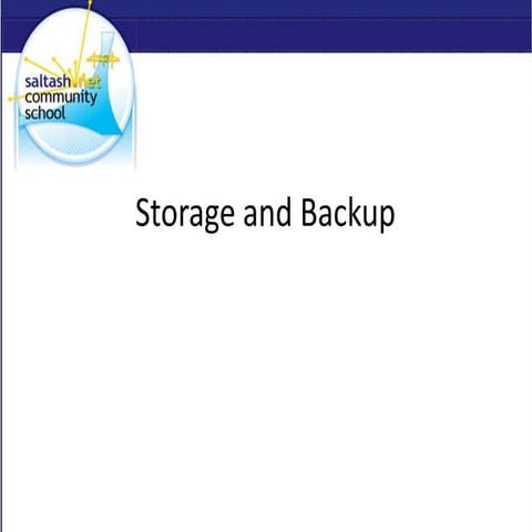 Storage & backup | PPTX