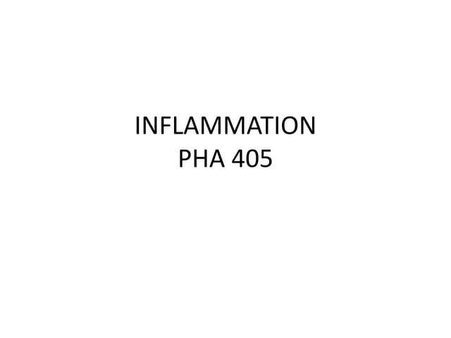 Chemical Mediators Of Inflammation Pptx