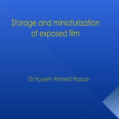 Storage of exposed film new microsoft office powerpoint 9 (1) | PPT