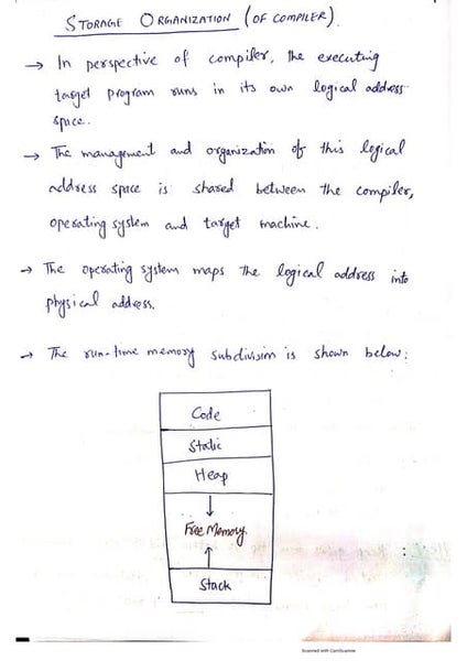 Heap management in Compiler Construction Heap management in Compiler Construction