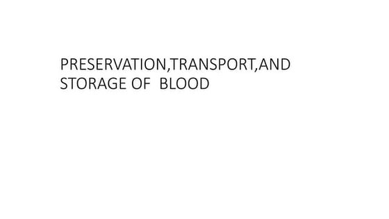 Blood Transport | ODP | Blood Disorders | Diseases and Conditions