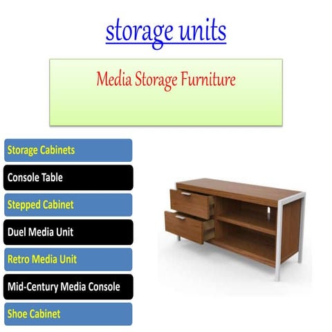 Storage units | PPTX | Interior Decorating | Home & Garden