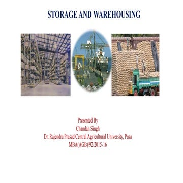 Storage and warehousing | PPTX