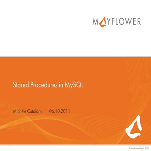 Stored Procedures in MySQL | PPT