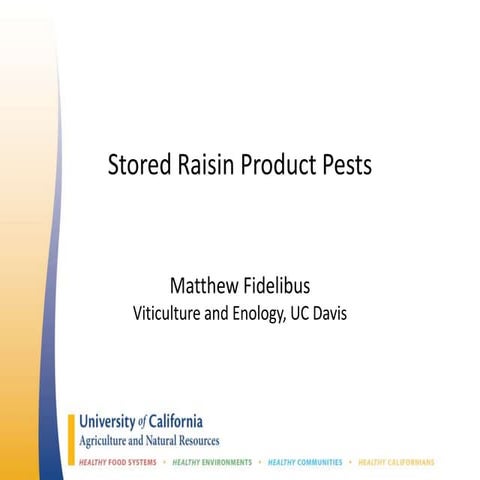 Stored raisin product pests | PPTX