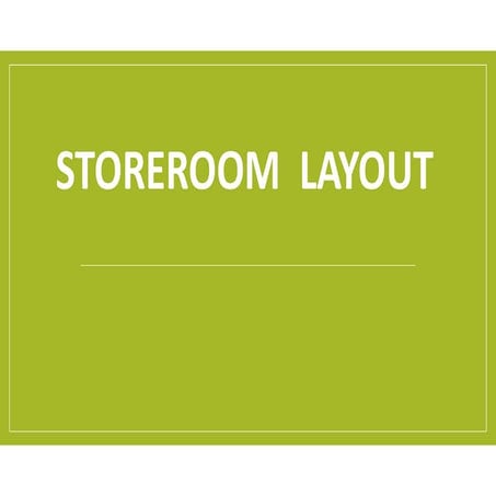 store layout."storeroom" as the standard, unified term for a room | PDF