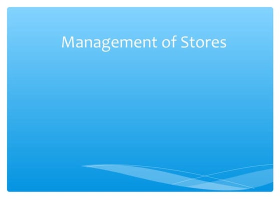 STORE MANAGEMENT TRAINING | PPT